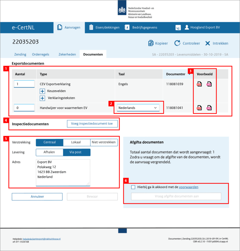 Documenten | e-CertNL