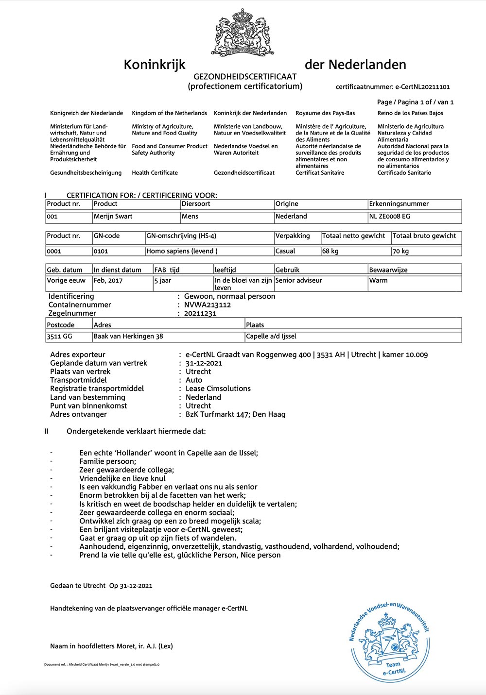 Roelof Knibbe | e-CertNL
