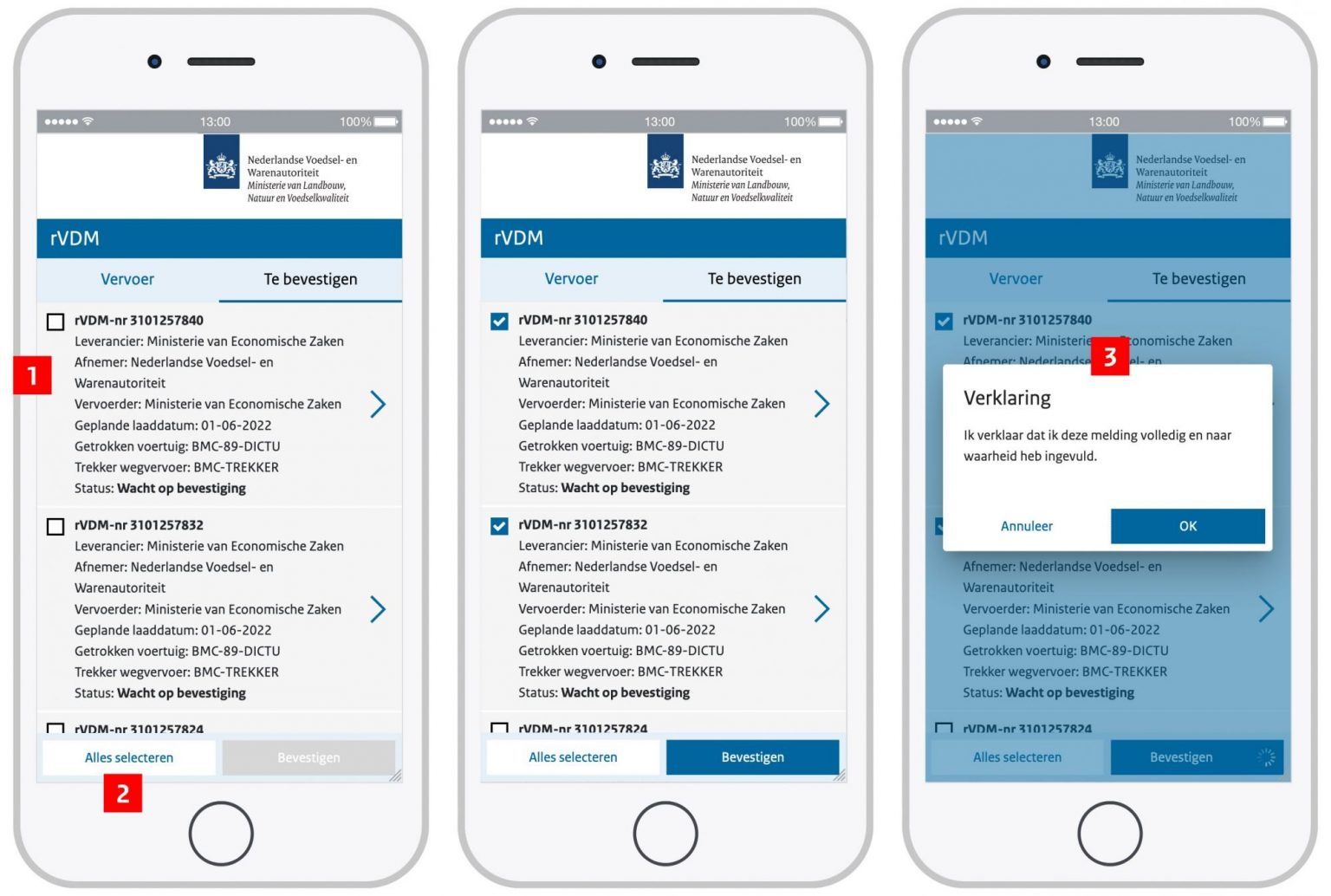 Bevestigen of afwijzen | e-CertNL