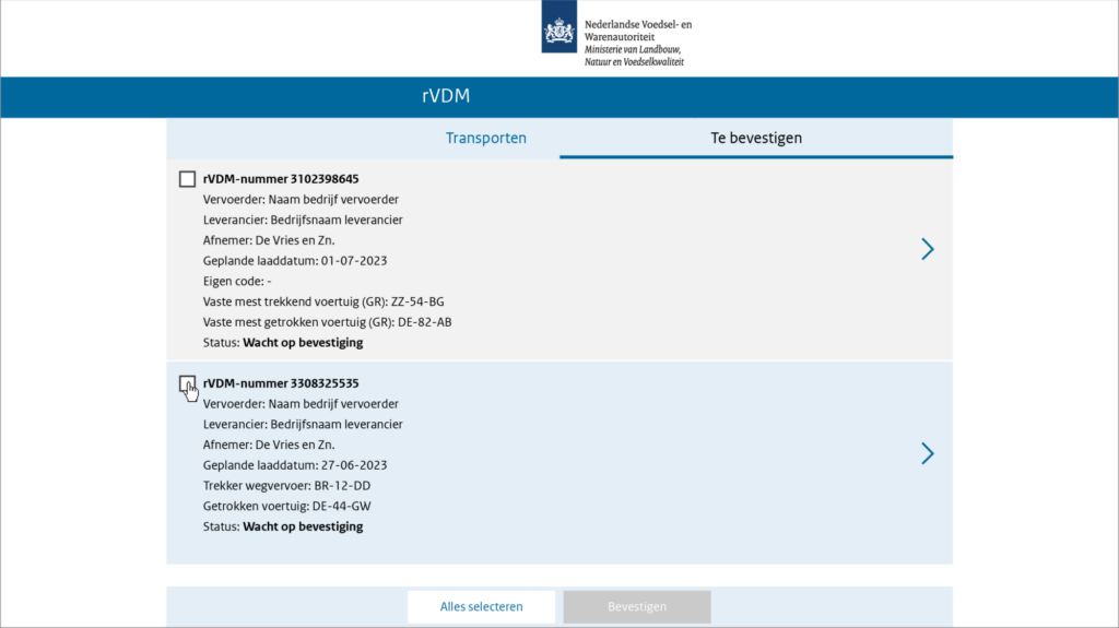 Bevestigen of afwijzen | e-CertNL